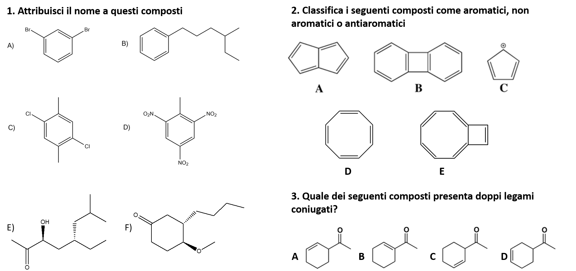 Esercitazione | Chimica Organica-DiSTABiF