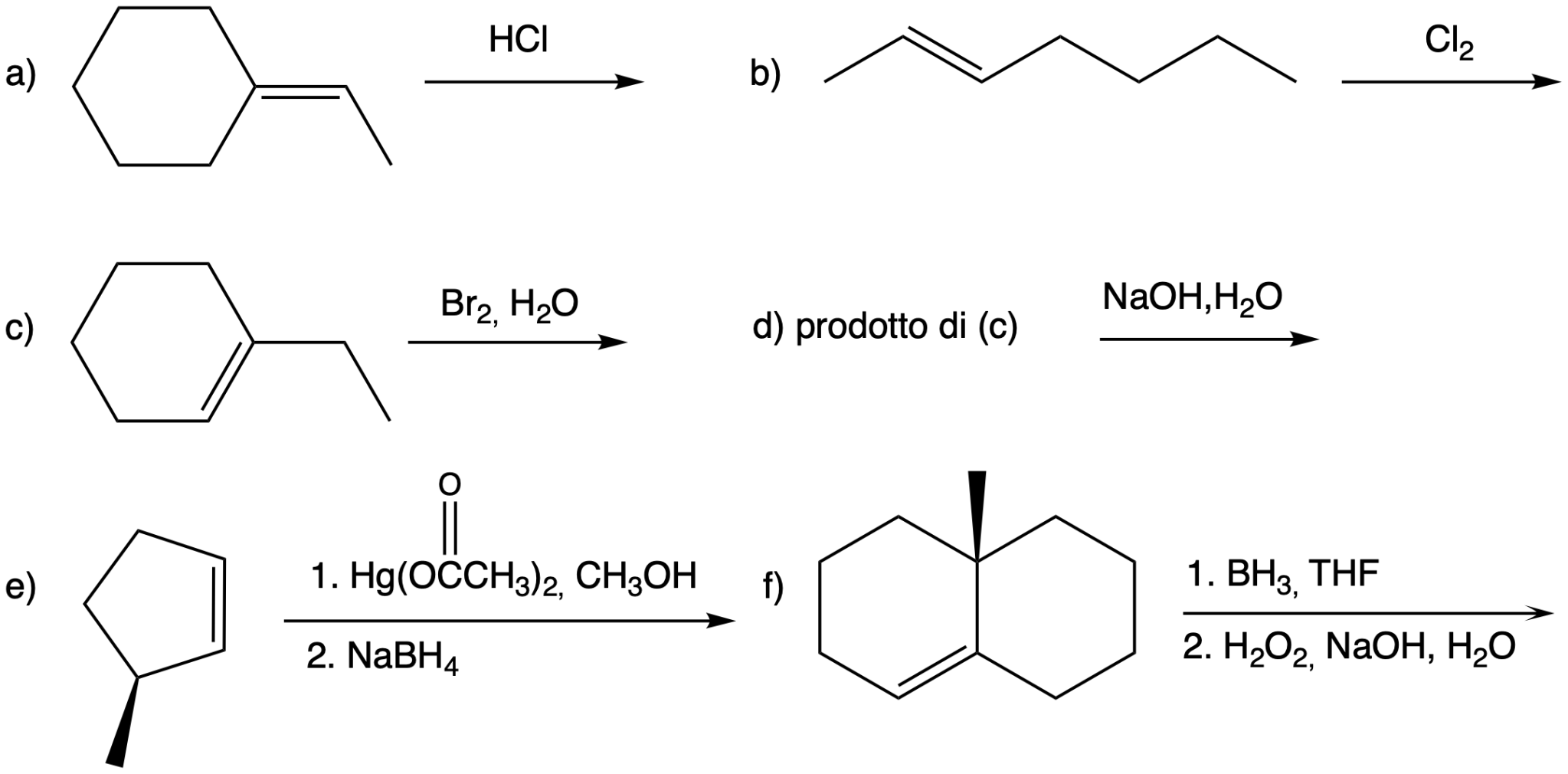 Reazioni degli alcheni | Chimica Organica-DiSTABiF