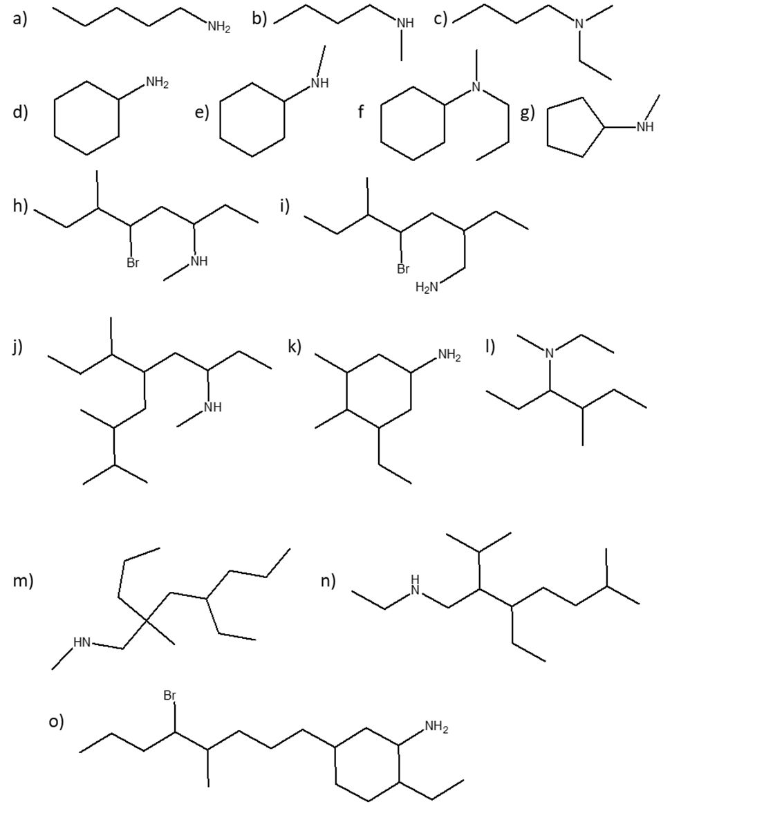 Nomenclatura alcoli, eteri e ammine | Chimica Organica-DiSTABiF