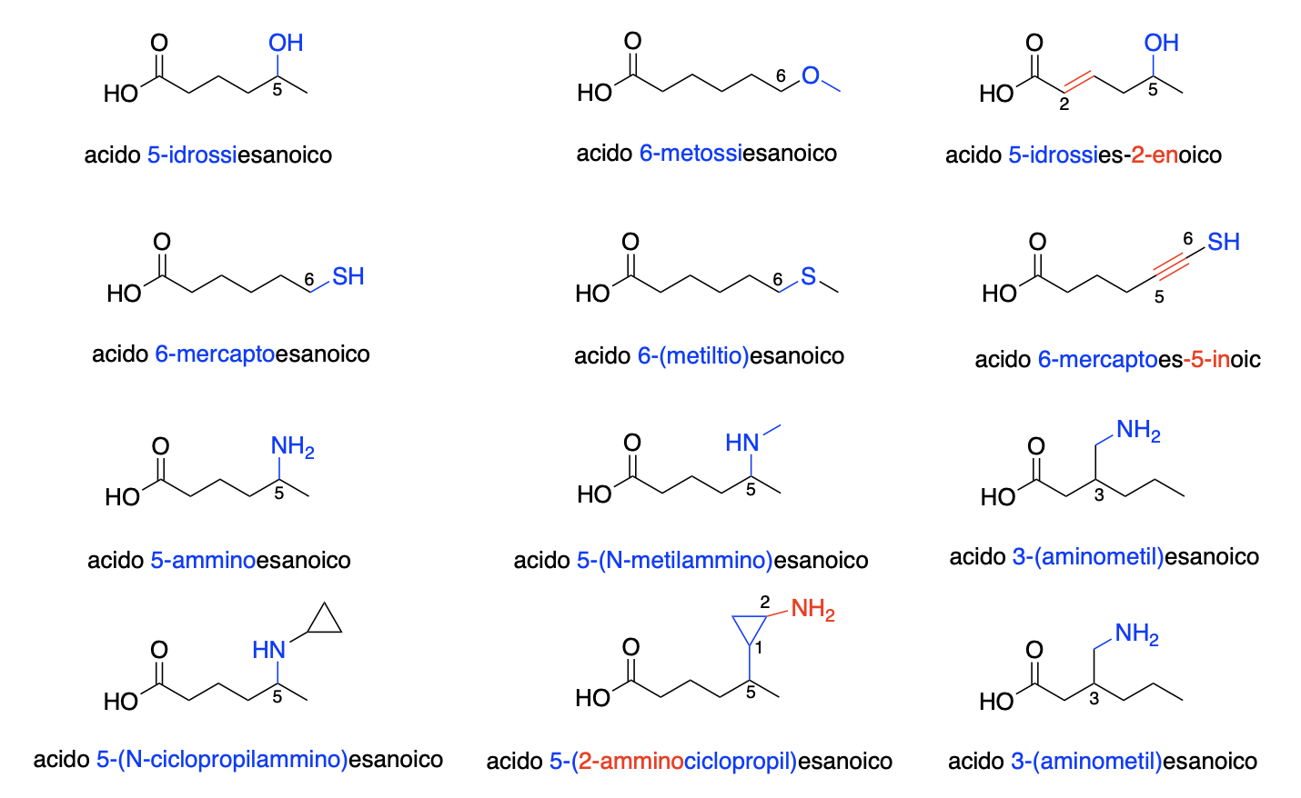 Concetti importanti 11: Nomenclatura dei composti polifunzionali ...